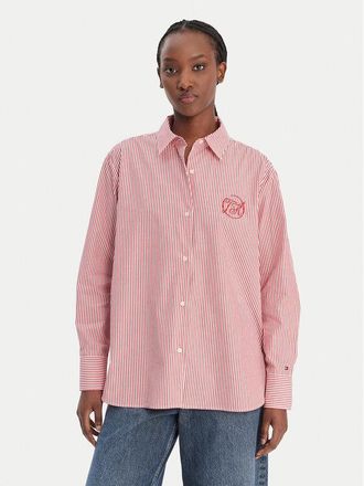Tommy Hilfiger Hemd WW0WW48190 Rot Regular Fit