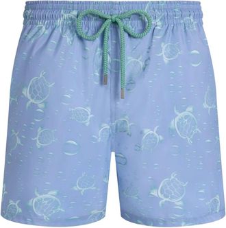 Vilebrequin Homme, Maillots de bain, Bleu, Taille: 3XL Bubbles Turtles 3D Swim Trunks