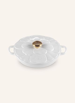 LE CREUSET Gourmet-Profitopf Blume weiss