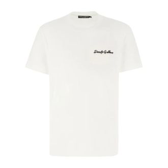 Dolce & Gabbana T-Shirt - - Tops - Herren - Wei&szlig; - XL