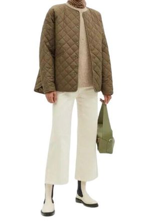 Toteme Sand Quilted Jacket Size S