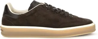 Loro Piana Womens Sneakers Tennis Walk Suede Black Trainers
