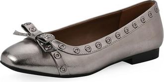 White Mountain White Mountain Femme Bodhi Ballerines, &Eacute;tain m&eacute;tallique, 37.5 EU Large