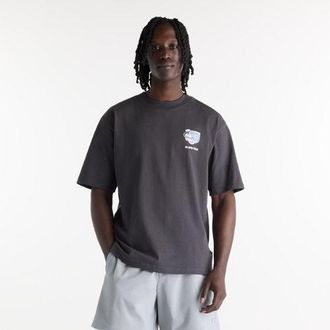 New Balance Homme Grey Days Coffee Oversized T-Shirt en Gris, Coton, Taille 2XL