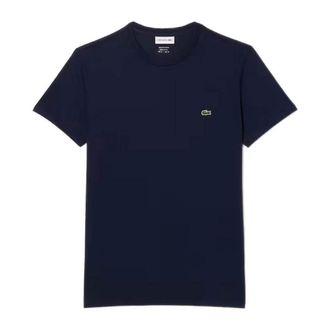 Lacoste Homme, Tops, Bleu, Taille: XS T-shirt en coton avec design unique