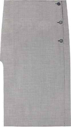 Courrèges Oblique Midirock mit Hahnentrittmuster - Schwarz