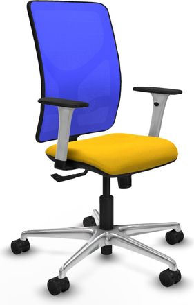 Piqueras y Crespo B&uuml;rostuhl f&uuml;r die Arbeit zu Hause, mit wei&szlig;en und schwarzen Armlehnen, h&ouml;henverstellbare Lendenwirbelst&uuml;tze, ausgestattet mit 3 Positionen und Schneid