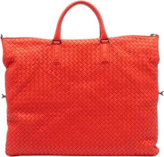 Bottega Veneta unisex, Pre-owned, Rouge, Taille: ONE Size Sac fourre-tout en cuir Pre-owned