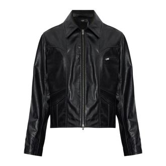Amiri Hip Pocket Lederjacke - - Jackets - Herren - Schwarzk - 2XL