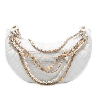 Chanel Pre-owned Quilted Hobo Bag - - Pre-owned - Damen - Wei&szlig; - ONE SIZE