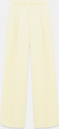 Dorothee Schumacher Hosen mit weitem Bein aus technischem Leinen