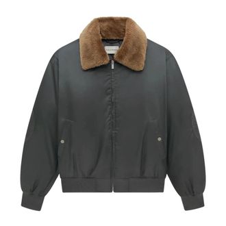 Dr&ocirc;le de Monsieur Bomberjacke mit Pelzkragen - - Jackets - Herren - Grau - S