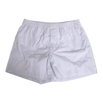Dolce & Gabbana Gestreifte Knopfleiste Badehosen - - Swimwear - Herren - Wei&szlig; - M