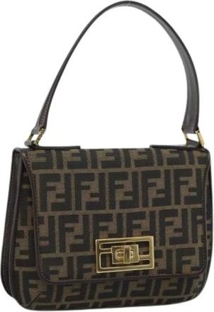 Fendi Sac bandouli&egrave;re Zucca Canvas Pre-owned - Femme - Pre-owned - Brun - Taille: ONE Size