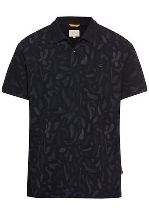 Camel Active Polo &agrave; Manches Courtes pour Homme en Pur Coton, Bleu fonc&eacute;, XXL