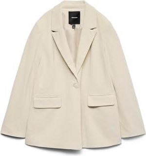 Vero Moda Vmnora Ls Blazer Ample Corduroy, Bouleau, XS Femmes