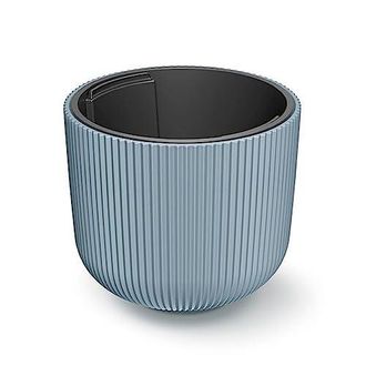 Prosperplast Grauer Pflanzk&uuml;bel, mit Beh&auml;lter, Kollektion MILLY, 39,1 x 39,1 x 32,1 cm, Fassungsverm&ouml;gen 31 L