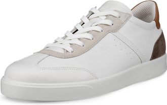 Ecco Street Lite Vintage Sneaker f&uuml;r Herren, Wei&szlig;/Kies/Kaschmir, 11-11.5