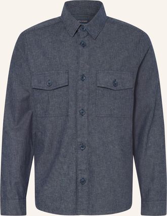 Olymp Overshirt Regular Fit blau