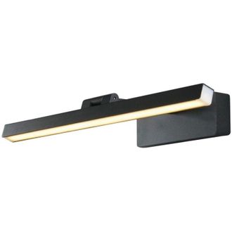 Licht-Erlebnisse Licht-erlebnisse - Lampe pour tableau led avec interrupteur m&eacute;tal aluminium 39 cm de large noir blanc chaud 3000 k 234 lm