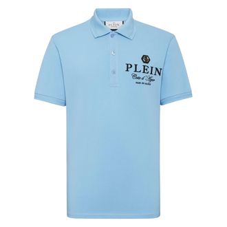Philipp Plein Homme, Tops, Bleu, Taille: 3XL Polo shirt SS Club The Course