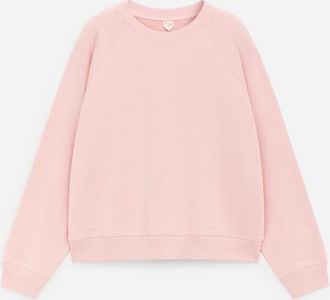 Arket Frottee-Sweatshirt -Rosa