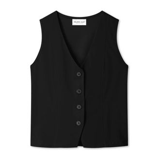 Hart by Helena Hart Zeitlose Schwarze Transferweste - - Jackets - Damen - Schwarzk - XS