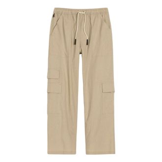 OAS Leinen Cargo Hose - - Trousers - Herren - Beige - L