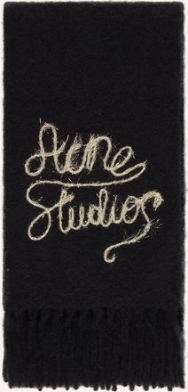 Acne Studios Schal Mit Alpaka schwarz