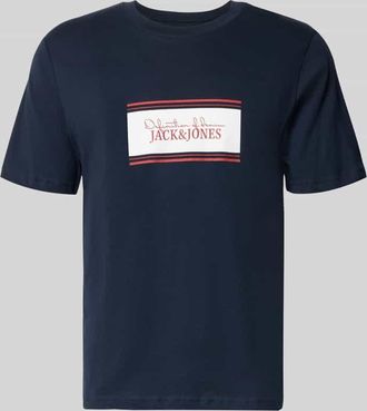 Jack & Jones Regular Fit T-Shirt mit Logo-Print Modell Buster