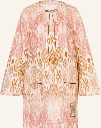 Zimmermann Strandkleid Aster Shift Aus Leinen pink