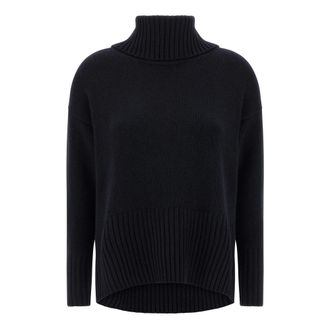 Be You Femme, Pulls, Bleu, Taille: 40 FR Pull Col Roul&eacute; en Cachemire