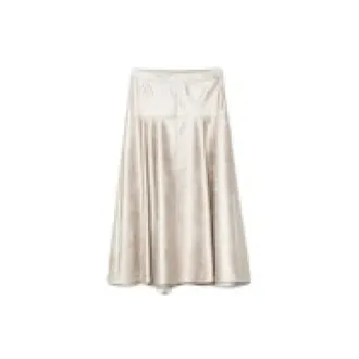 Forte_Forte Femme, Jupes, Rouge, Taille: 42 FR Jupe Midi en Similicuir