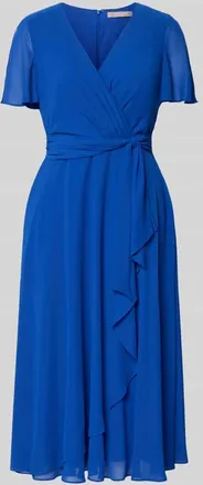 Christian Berg Cocktail Knielanges Cocktailkleid mit Bindeg&uuml;rtel