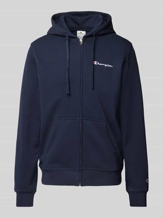 Champion Sweatjacke mit Label-Stitching