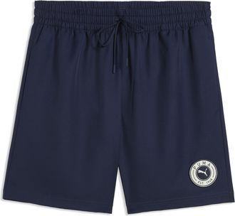 Puma Short d&eacute;contract&eacute; &agrave; imprim&eacute;s Frenzy Homme, V&ecirc;tements, Bleu, M