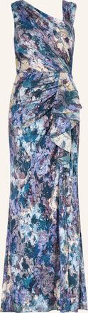 Adrianna Papell Abnedkleid Mit Glitzergarn Und Volants blau