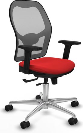 Piqueras y Crespo Jorquera Schreibtischstuhl mit 2D-Armen, h&ouml;henverstellbare Lendenwirbelst&uuml;tze, ausgestattet mit Syncro/Traslack und injiziertem Schaum. Mit Rollen von