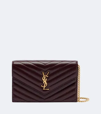 Saint Laurent Portemonnaie mit Kettenriemen Cassandre Envelope