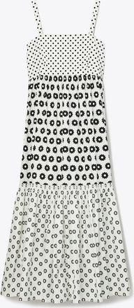 Tory Burch Damen Bedrucktes Sommerkleid aus Baumwolle