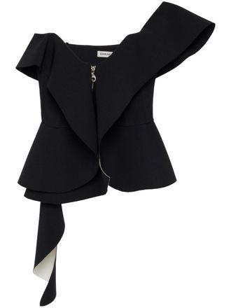 SIMKHAI haut Desiree drapé - Noir