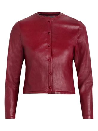 Stouls Astrid 25 buttoned leather jacket - Rot