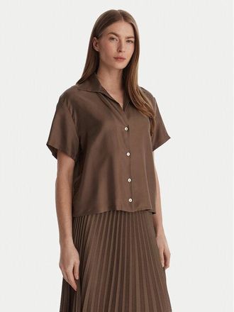 Marella Hemd Segnale 2613111045 Braun Relaxed Fit