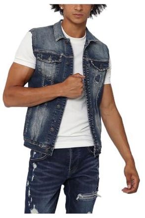 Kebello Blouson Jeans pour Homme