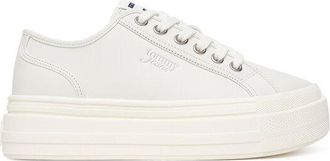 Tommy Jeans Sneakers Tjw Flatform Sneaker Ltr EN0EN02964 &Eacute;cru