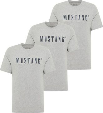Mustang Homme T-shirt Paquet de 3 Style Austin 3P