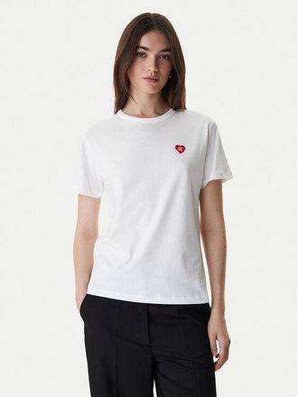 HUGO BOSS T-Shirt Damacia 50562145 Wei&szlig; Regular Fit