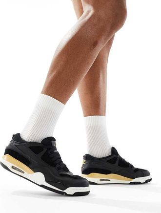Nike Air Jordan 4 RM - Baskets - Noir et doré