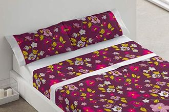 Burrito Blanco TR4679 12 0901B Bettwäsche-Set, Baumwolle, rot, 38x30x4 cm