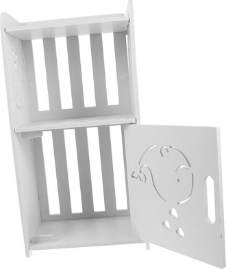 Aboofan Moderner Nachttisch mit Ablagefläche und Stauraum Kompakter Beistelltisch für Wohnzimmer und Schlafzimmer Belastbarer Pflegeleichter Bedside Rack für 